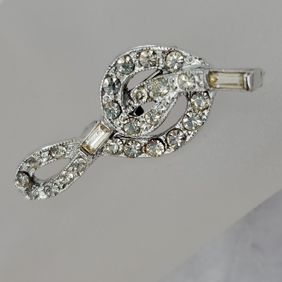 LJM | Jewelry | Vintage Ljm Rhinestone Music Note Brooch | Poshmark
